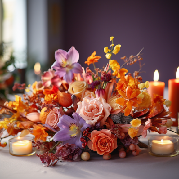 Dusk Delight Floral Centerpiece