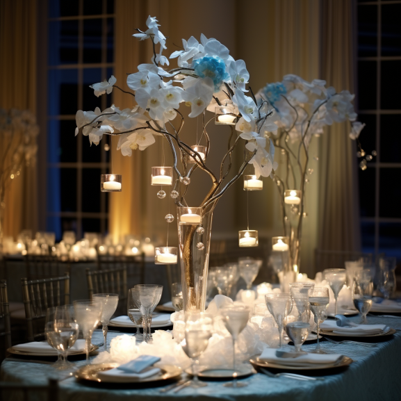 Luminous Cascade Centerpiece